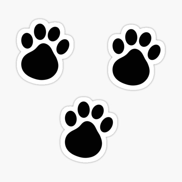 "Mini Paws" Sticker by meg-haugh | Redbubble