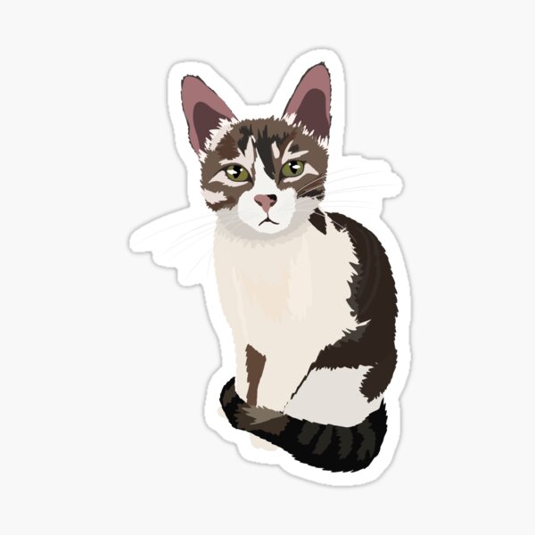 "Burt" Sticker for Sale by vanderhoofkate | Redbubble