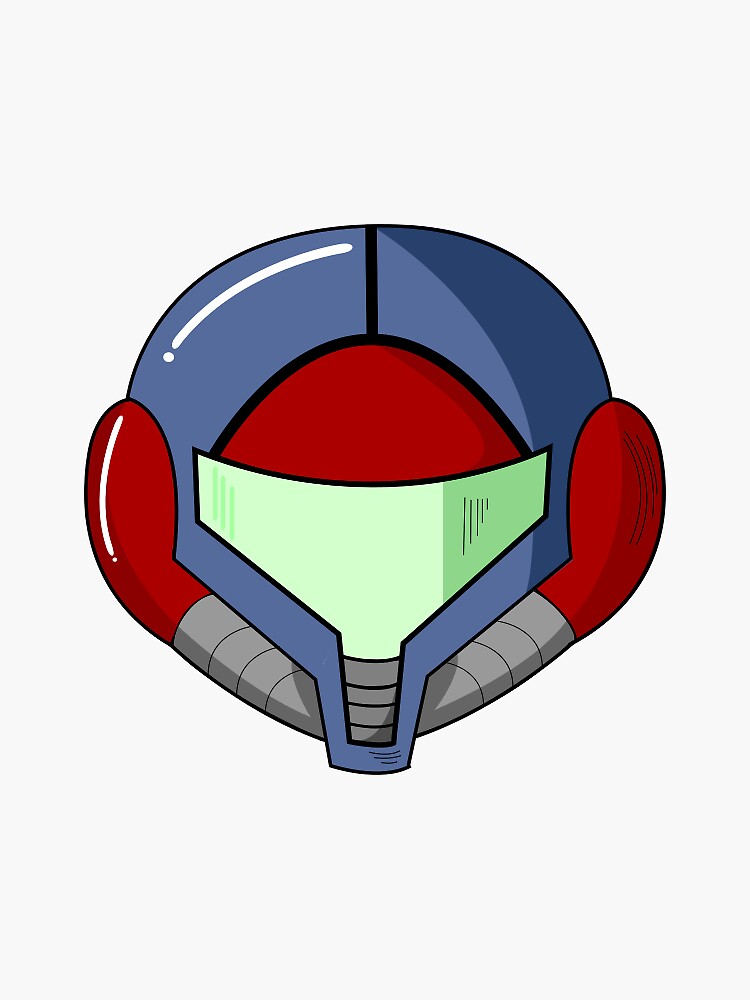 "Samus Helmet" Sticker by adatta19 | Redbubble