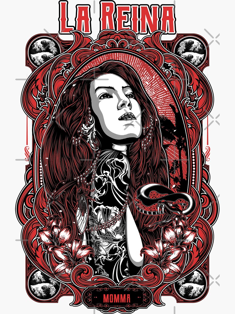 "La Reina" Sticker for Sale by PHILLIE717 | Redbubble