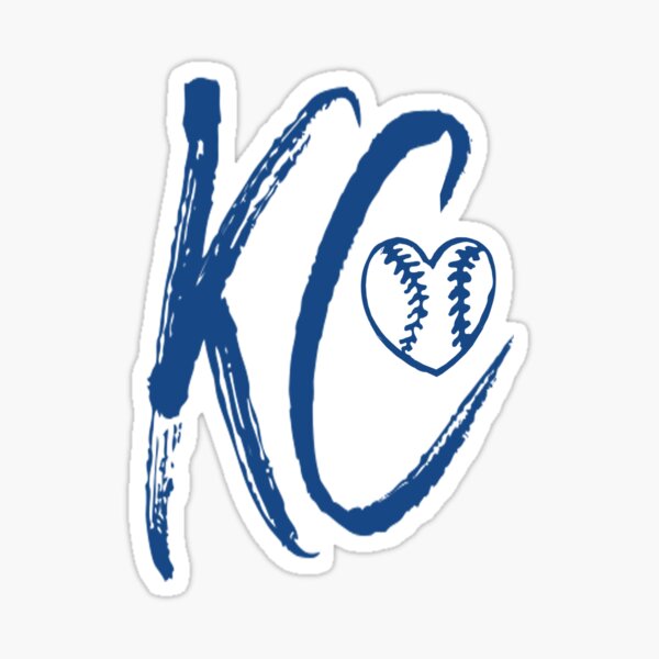 "Kansas City Baseball Heart, I love KC" Sticker for Sale by ...