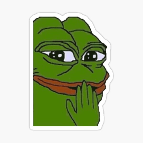 Laughing Pepe Stickers | Redbubble