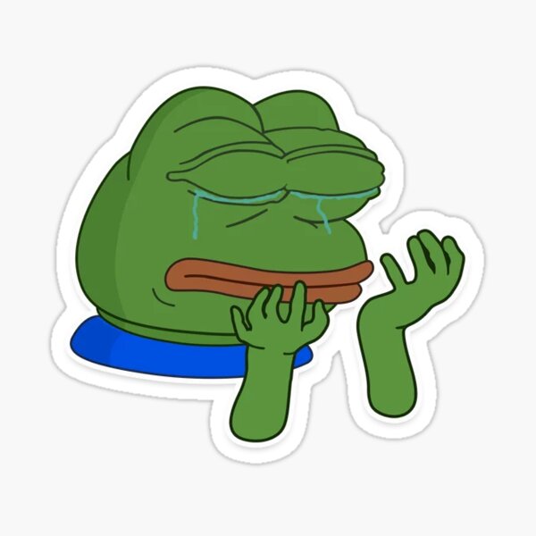 "Pepe Why Frog Meme" Sticker by Sezno1 | Redbubble