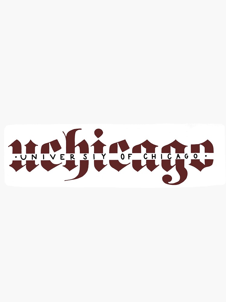 "Uchicago logo" Sticker by nicolelucas8 | Redbubble