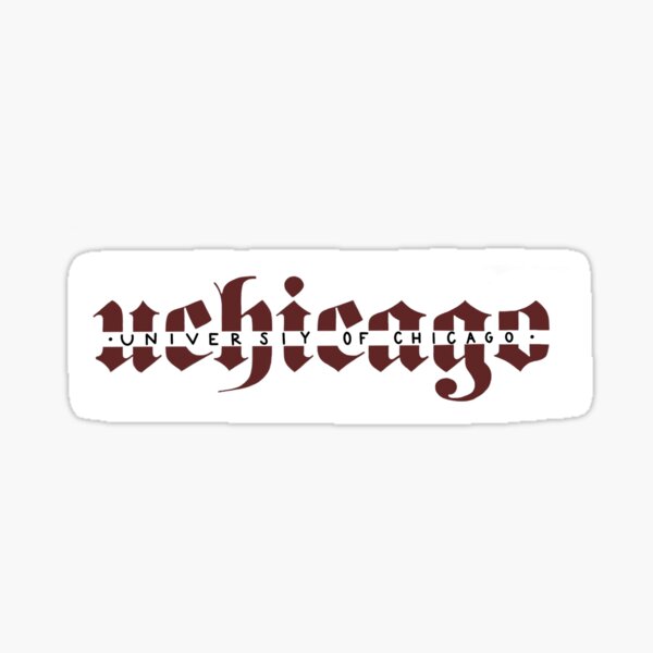 "Uchicago logo" Sticker by nicolelucas8 | Redbubble