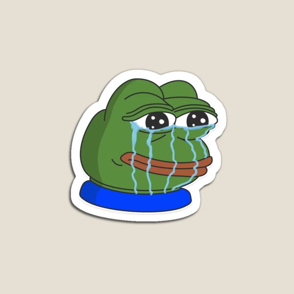 "Pepe Sad - Crying Pepe Frog Meme" Magnet by Sezno1 | Redbubble