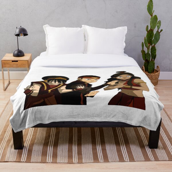 "Aang, Toph, and Katara Avatar" Throw Blanket by blueeyes374 | Redbubble