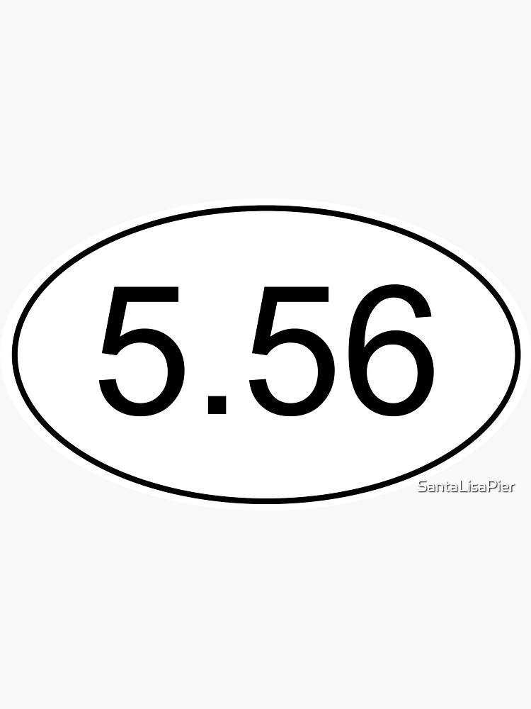 "5.56 AR round marathon sticker" Sticker for Sale by SantaLisaPier ...