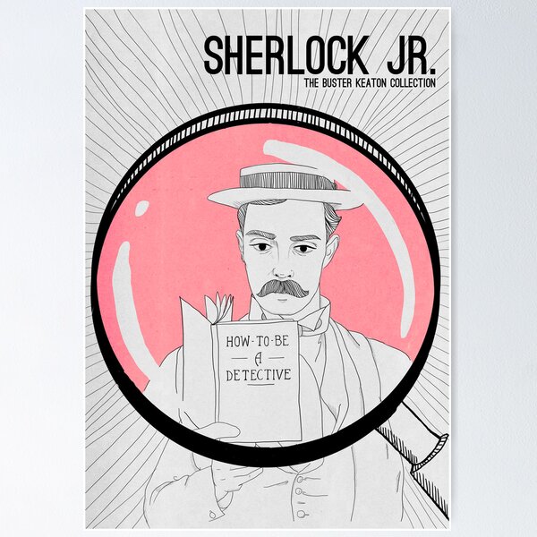 "Sherlock Jr. " Poster for Sale by Paradoxthis | Redbubble