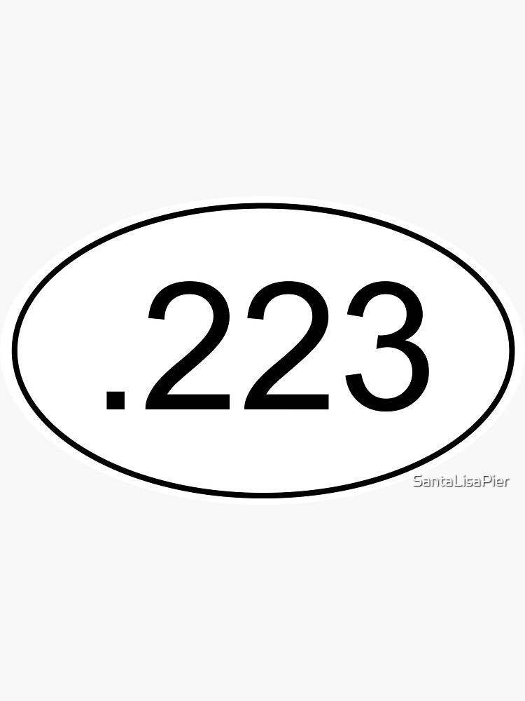 ".223 AR round marathon sticker" Sticker for Sale by SantaLisaPier ...