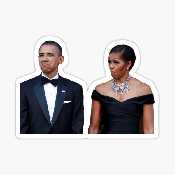 "Barack and Michelle " Sticker by jsetow | Redbubble