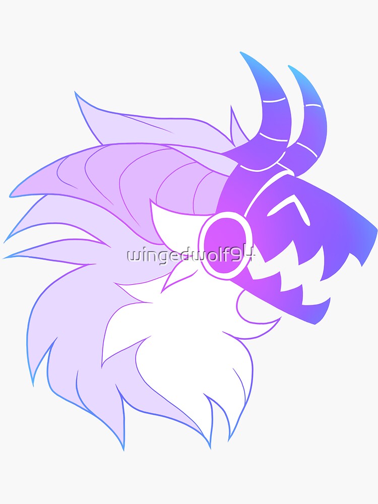 "Ultraviolet Protogen" Sticker for Sale by wingedwolf94 | Redbubble