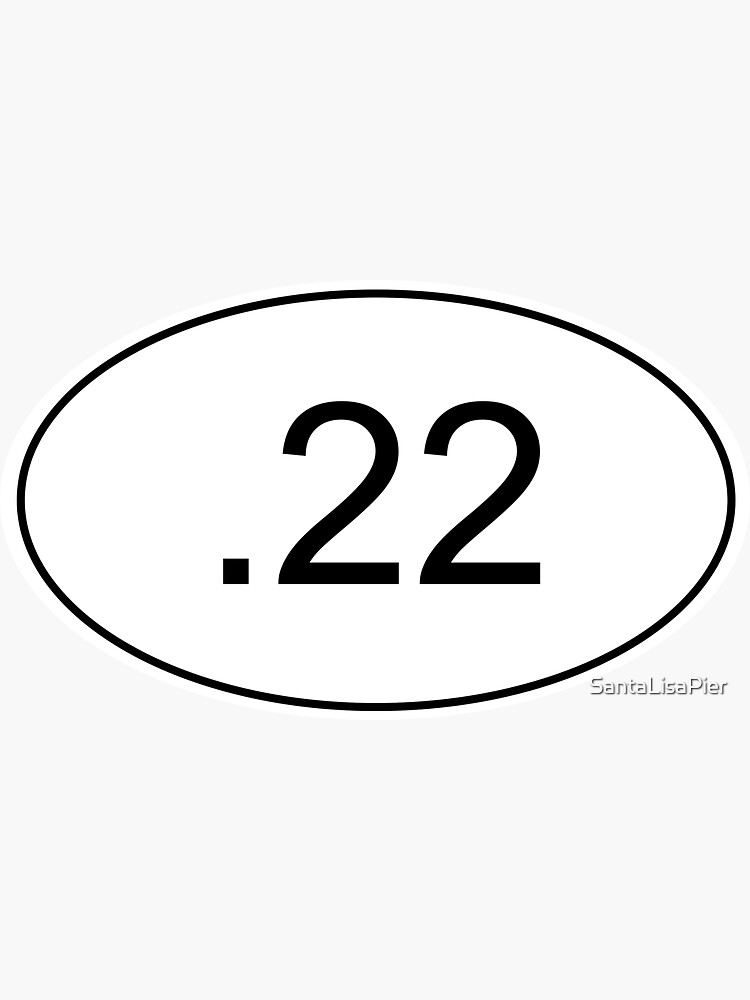 ".22 caliber marathon sticker" Sticker for Sale by SantaLisaPier ...