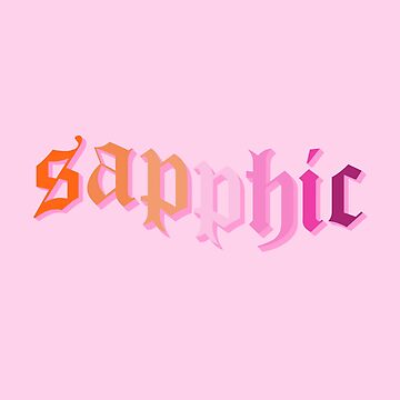 "sapphic" Sticker for Sale by claire-mcculley | Redbubble