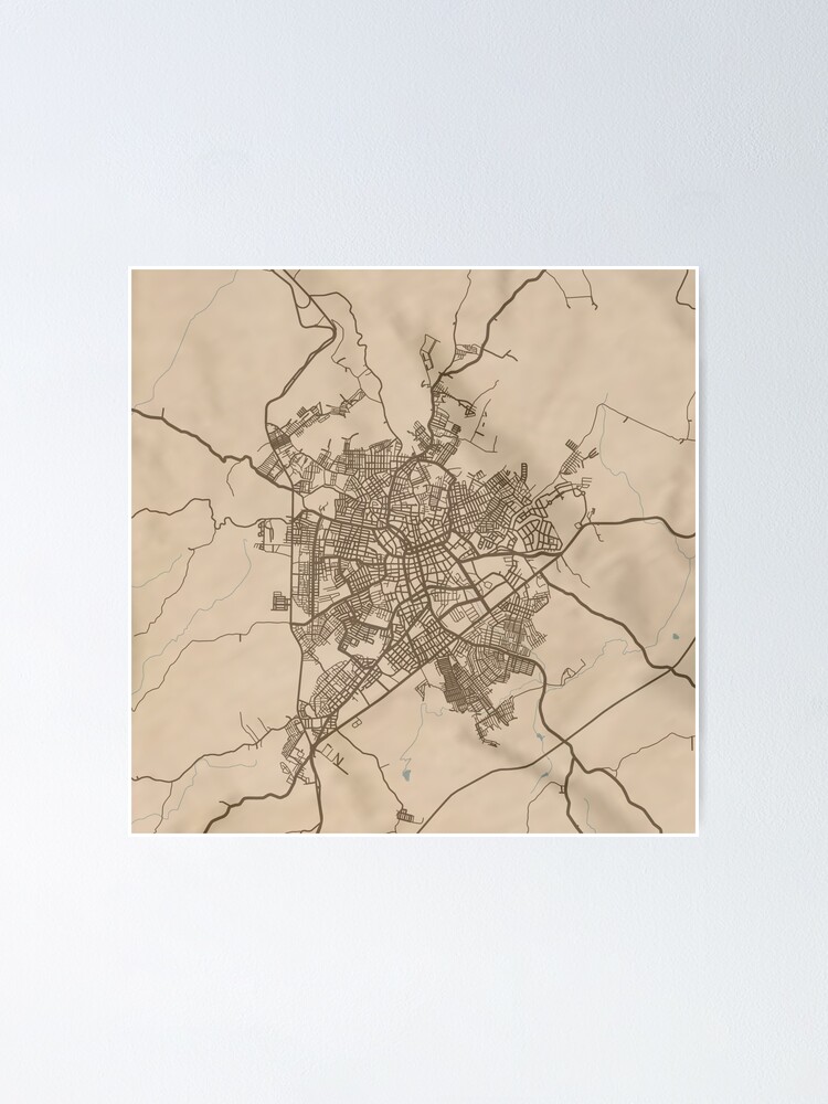 "Sincelejo Sepia Map" Poster for Sale by CPTVDesign | Redbubble
