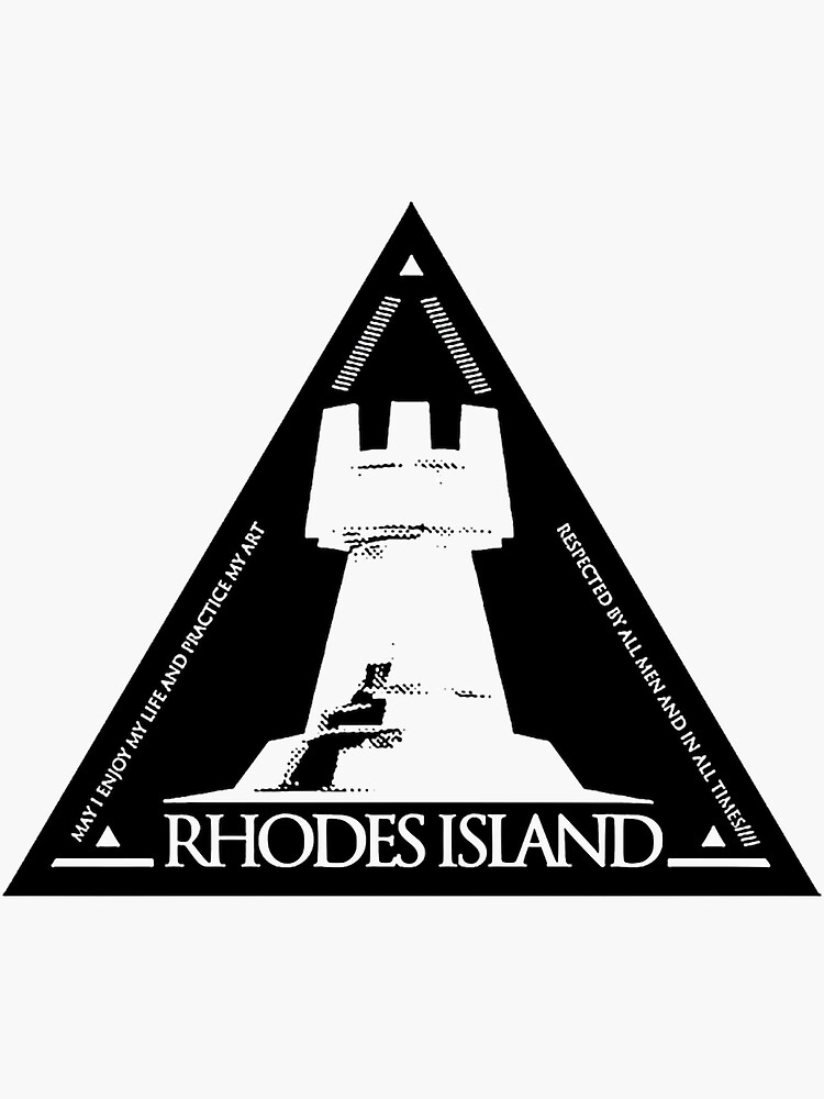 "Classic Rhodes Island Logo" Sticker for Sale by schwarzfan | Redbubble