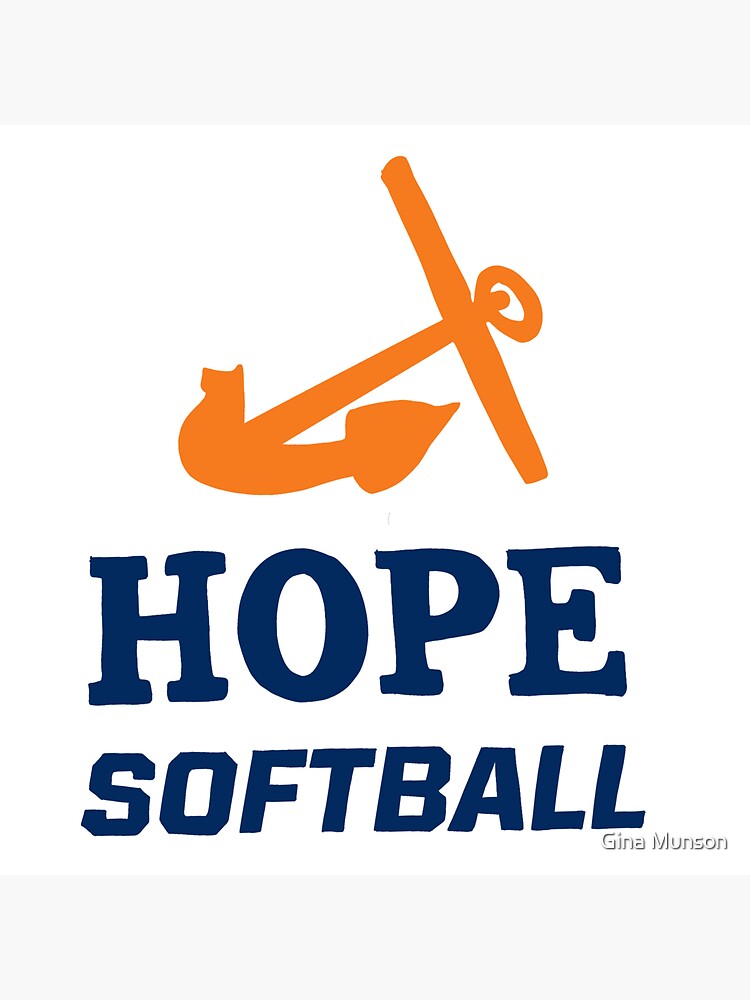 "Hope softball " Sticker for Sale by g2munson | Redbubble