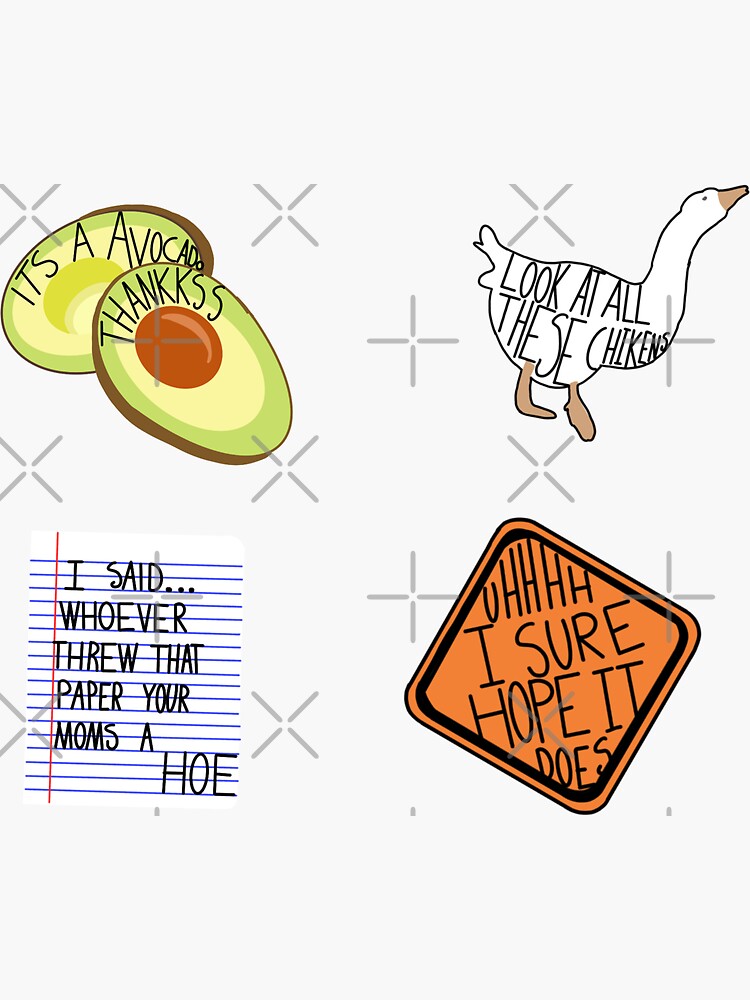 "Classic vines sticker pack" Sticker by ashlyngawel | Redbubble