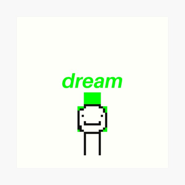 "dream minecraft skin" Art Print for Sale by topazies | Redbubble