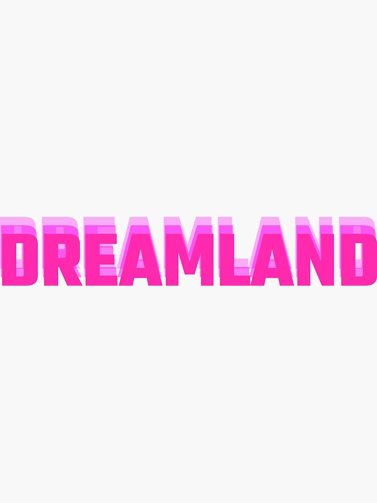 "Dreamland logo - Glass Animals" Sticker for Sale by lattes-for-life ...