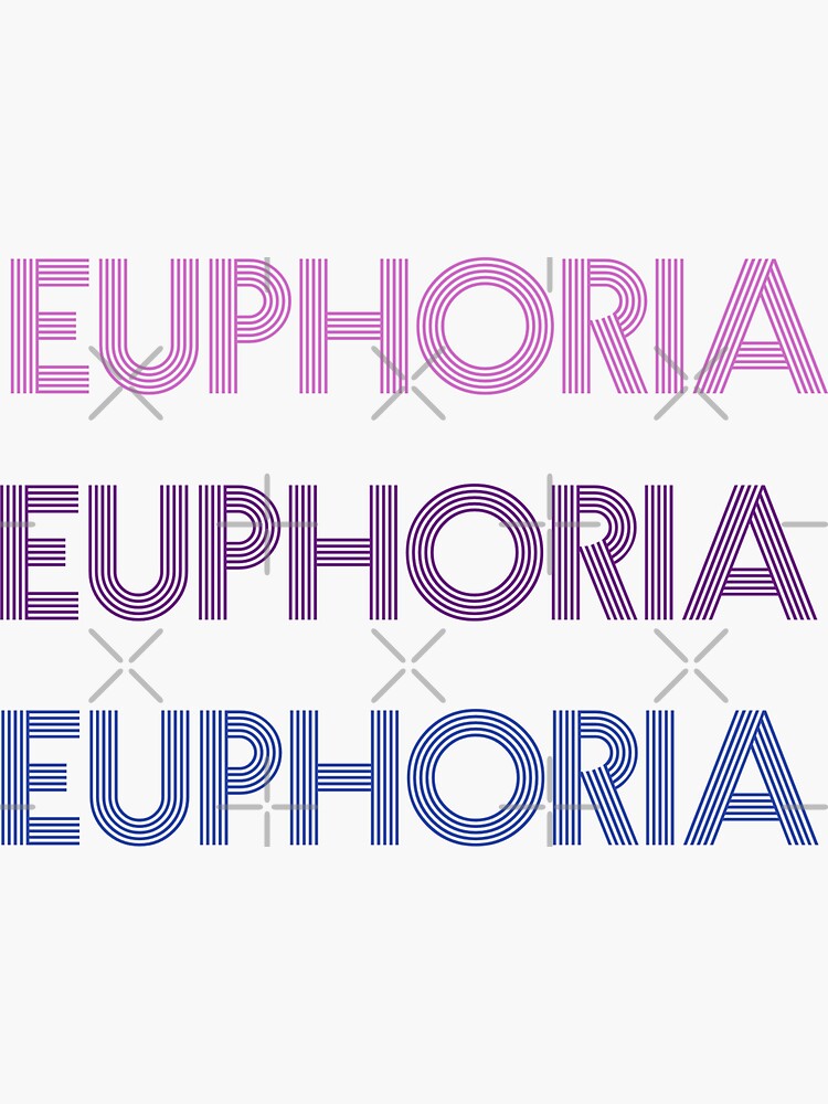 "Euphoria-Logo" Sticker von cutequeerthingz | Redbubble