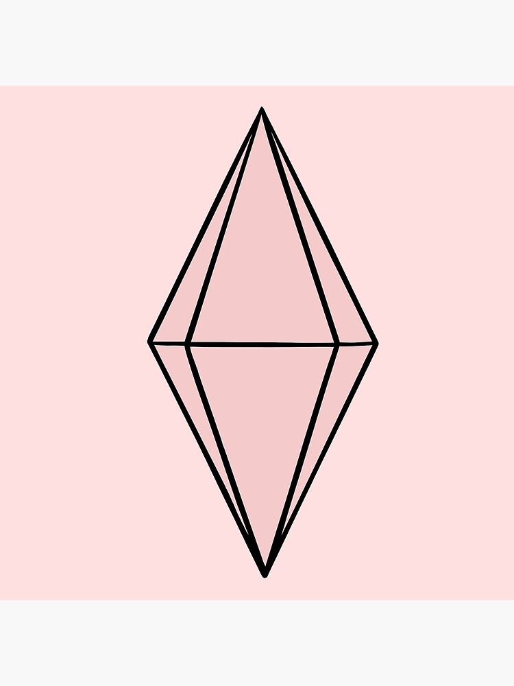 "Pink Sims Plumbob" Art Print for Sale by fatallysophie | Redbubble