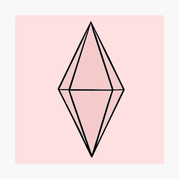 "Pink Sims Plumbob" Photographic Print for Sale by fatallysophie ...
