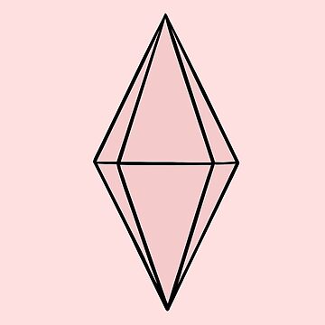 "Pink Sims Plumbob" Art Print for Sale by fatallysophie | Redbubble
