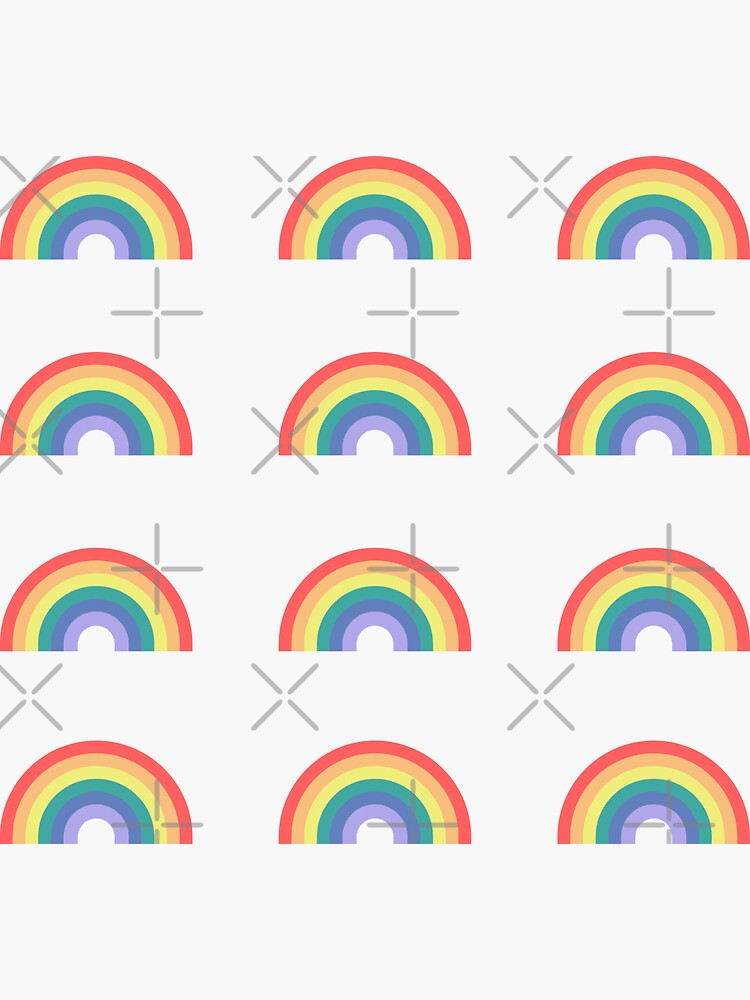 "Twelve Rainbows Sticker Pack" Sticker for Sale by Lightfield | Redbubble