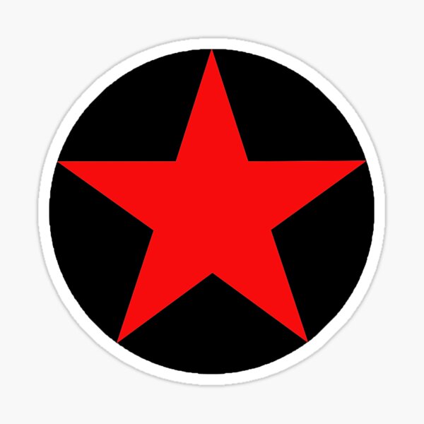 "Red Star " Sticker for Sale by Poptopia | Redbubble