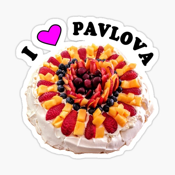 "I love Pavlova" Sticker by jentiger | Redbubble