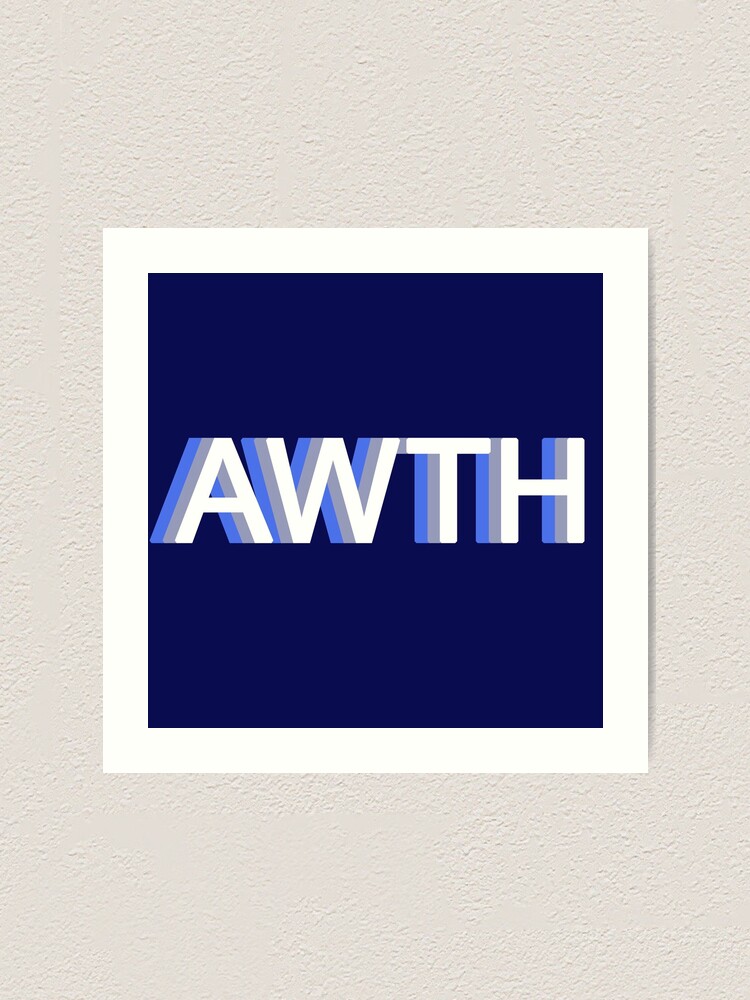 "AWTH Classic Logo" Art Print for Sale by AWTH | Redbubble