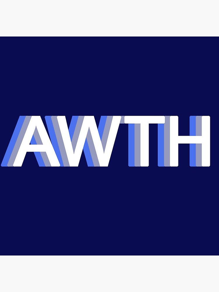 "AWTH Classic Logo" Art Print for Sale by AWTH | Redbubble