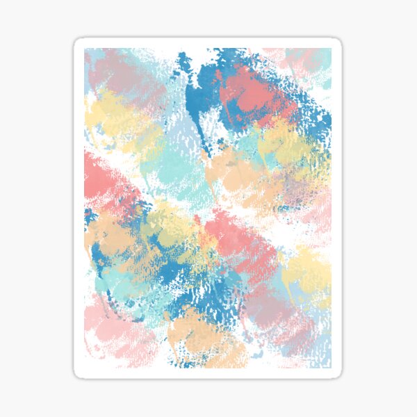 "Colors Thrown Together " Sticker for Sale by FrancescaCagang | Redbubble