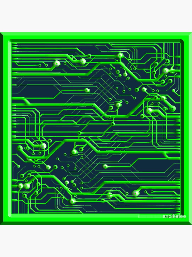 "A Printed Circuit Board (PCB)" Sticker for Sale by encikalee | Redbubble