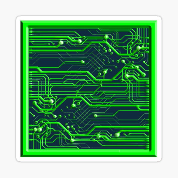 "A Printed Circuit Board (PCB)" Sticker for Sale by encikalee | Redbubble