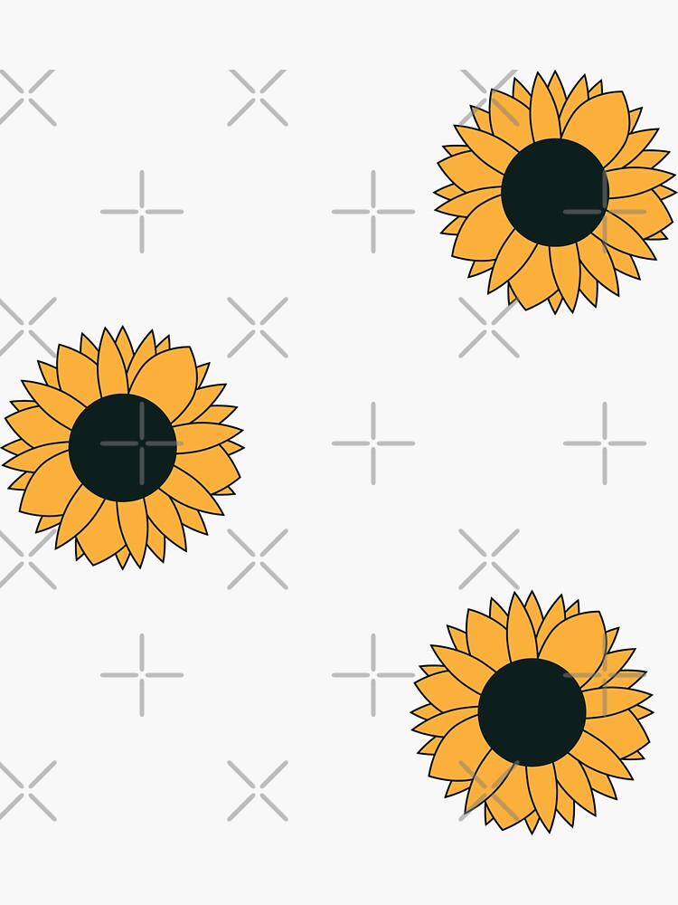 "Sunflowers Sticker Pack" Sticker by Lightfield | Redbubble