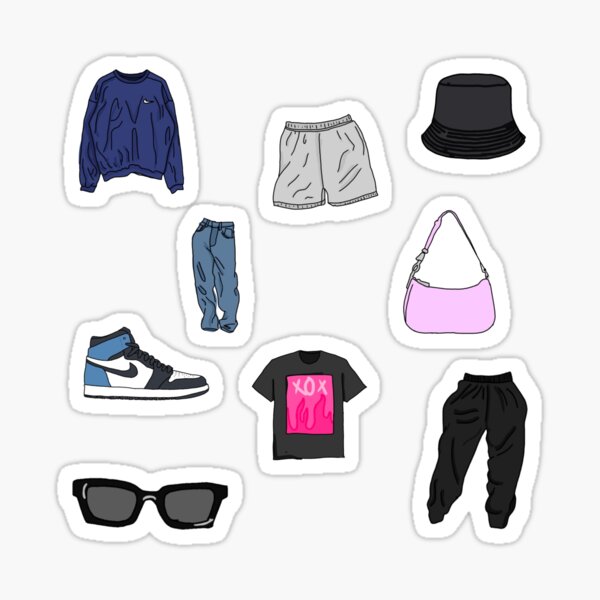 "streetwear aesthetic - sticker pack" Sticker by elizastreet | Redbubble