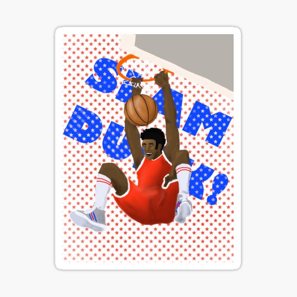 "Slam dunk!" Sticker by microgalleryart | Redbubble