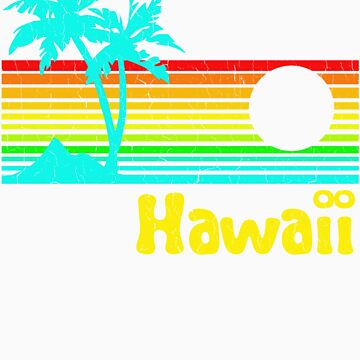 "Vintage 80s Hawaii (Distressed Design)" Essential T-Shirt for Sale by ...