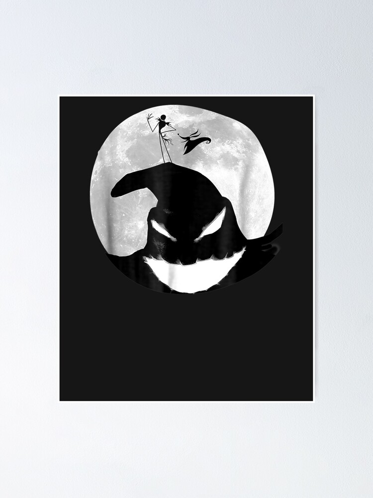 " Nightmare Before Christmas Oogie Boogie Moon " Poster for Sale by ...
