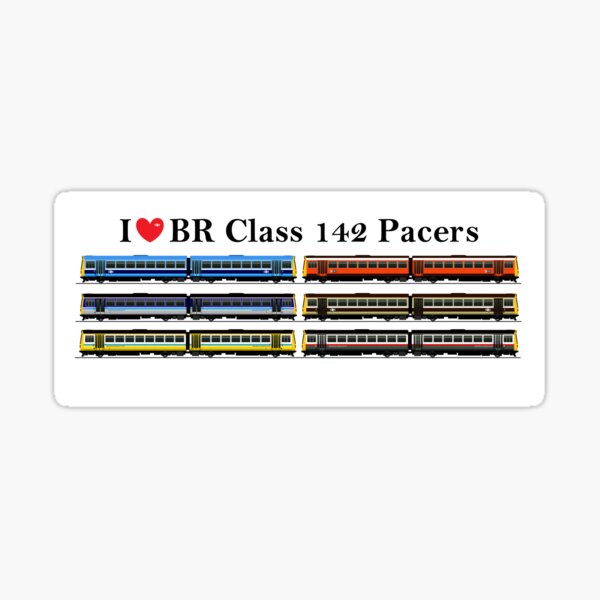 "BR PACER TRAINS" Sticker for Sale by CraigMatthews | Redbubble