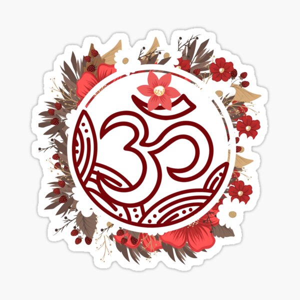 "OM" Sticker for Sale by Hridhay0 | Redbubble