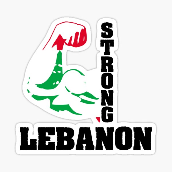 "Strong Lebanon - Lebanon Flag Bicep Muscle Art" Sticker by leo121687 ...