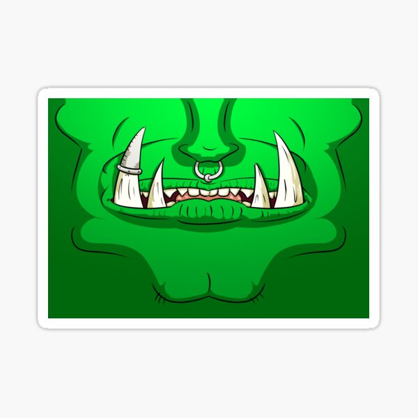 "Orc" Sticker for Sale by CJ-Cusack | Redbubble