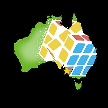 "Aussie Speedcuber - Australian Speedcubing" Sticker for Sale by ...