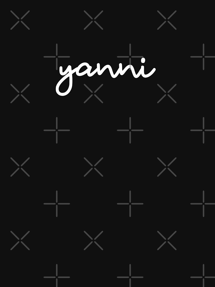 "yanni - white" T-shirt by habibitravels | Redbubble