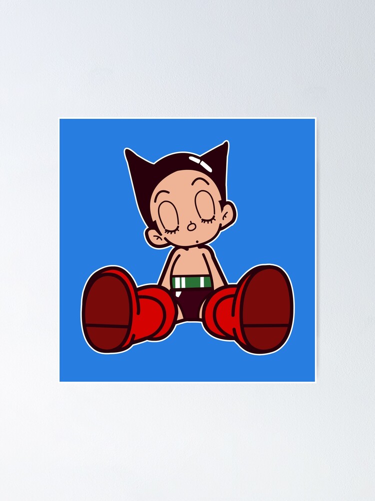 "Astro Boy Sleeping" Poster for Sale by FunnyTypeWriter | Redbubble