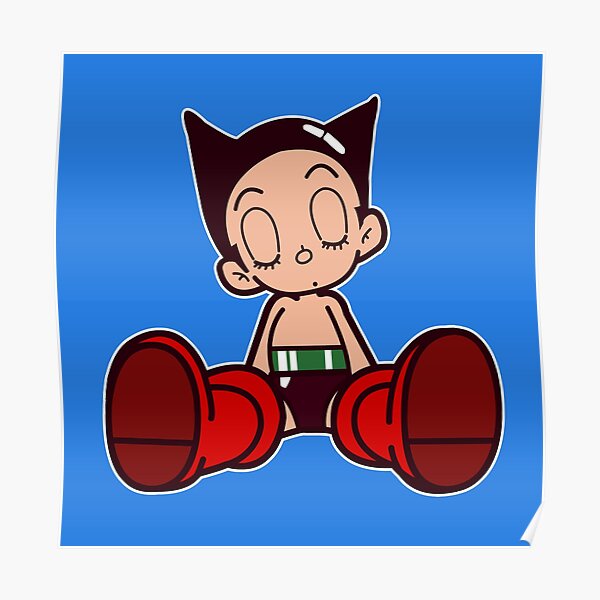 "Astro Boy Sleeping" Poster by FunnyTypeWriter | Redbubble