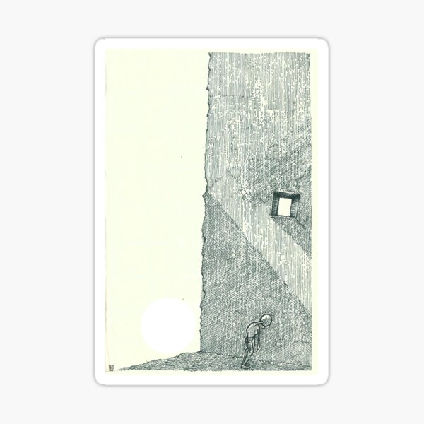 "Sad lonely alien" Sticker for Sale by Rotten-Brain | Redbubble